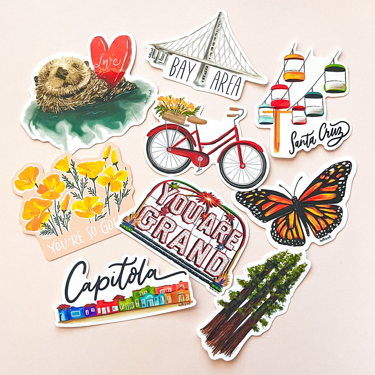 Redwood Trees Sticker | doodles.ink.