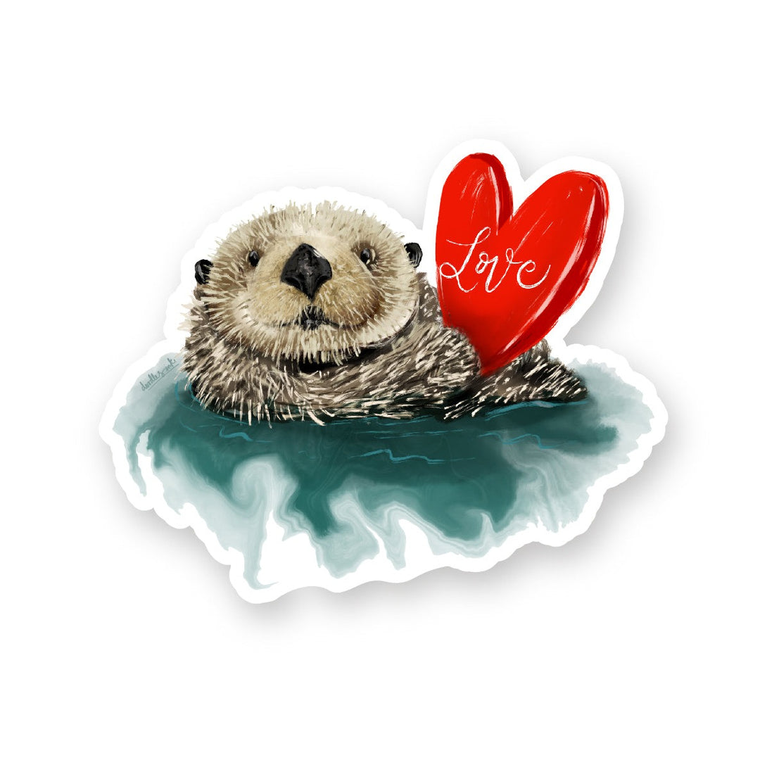 Sea Otter Sticker | doodles.ink.