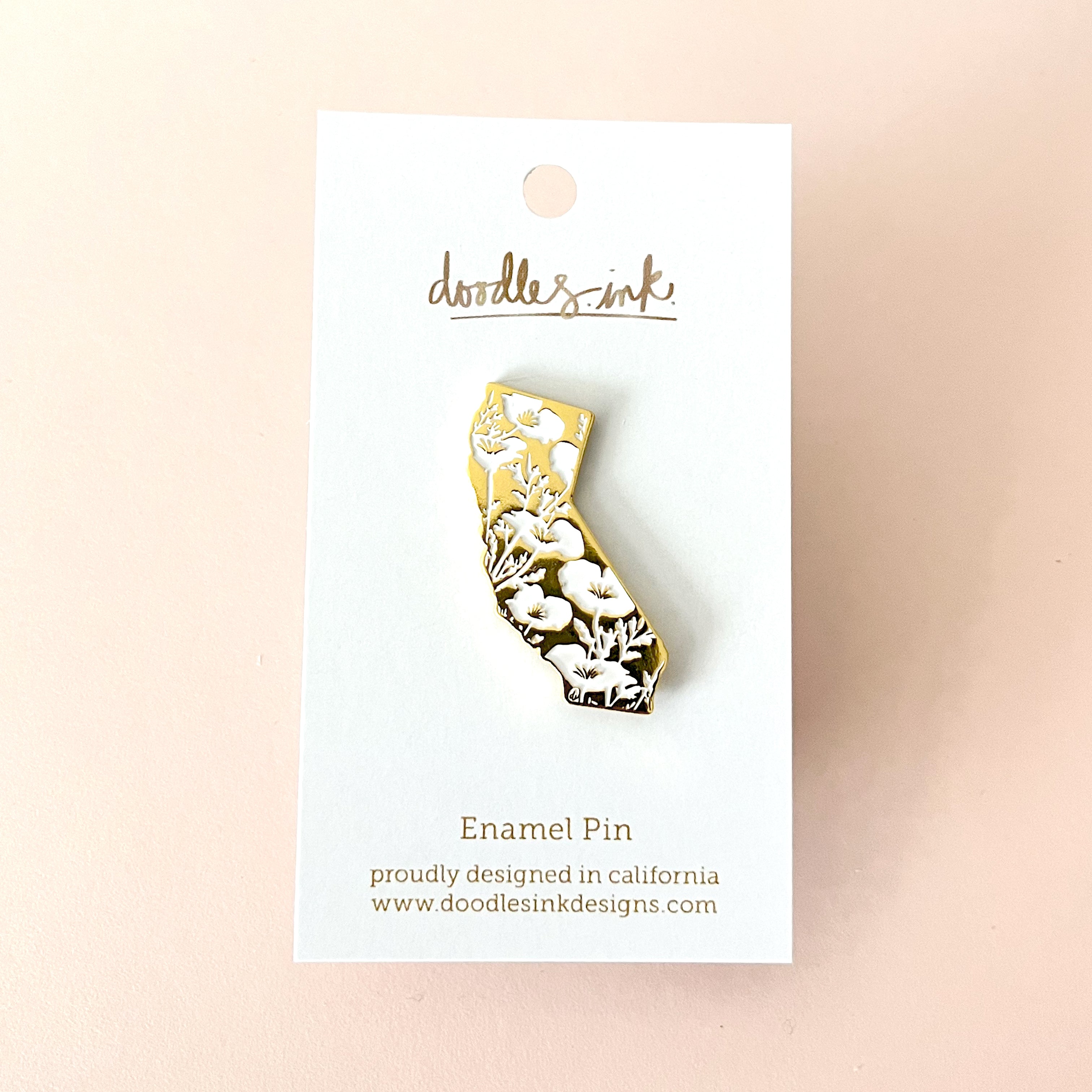 Golden State Enamel Pin – doodles.ink.