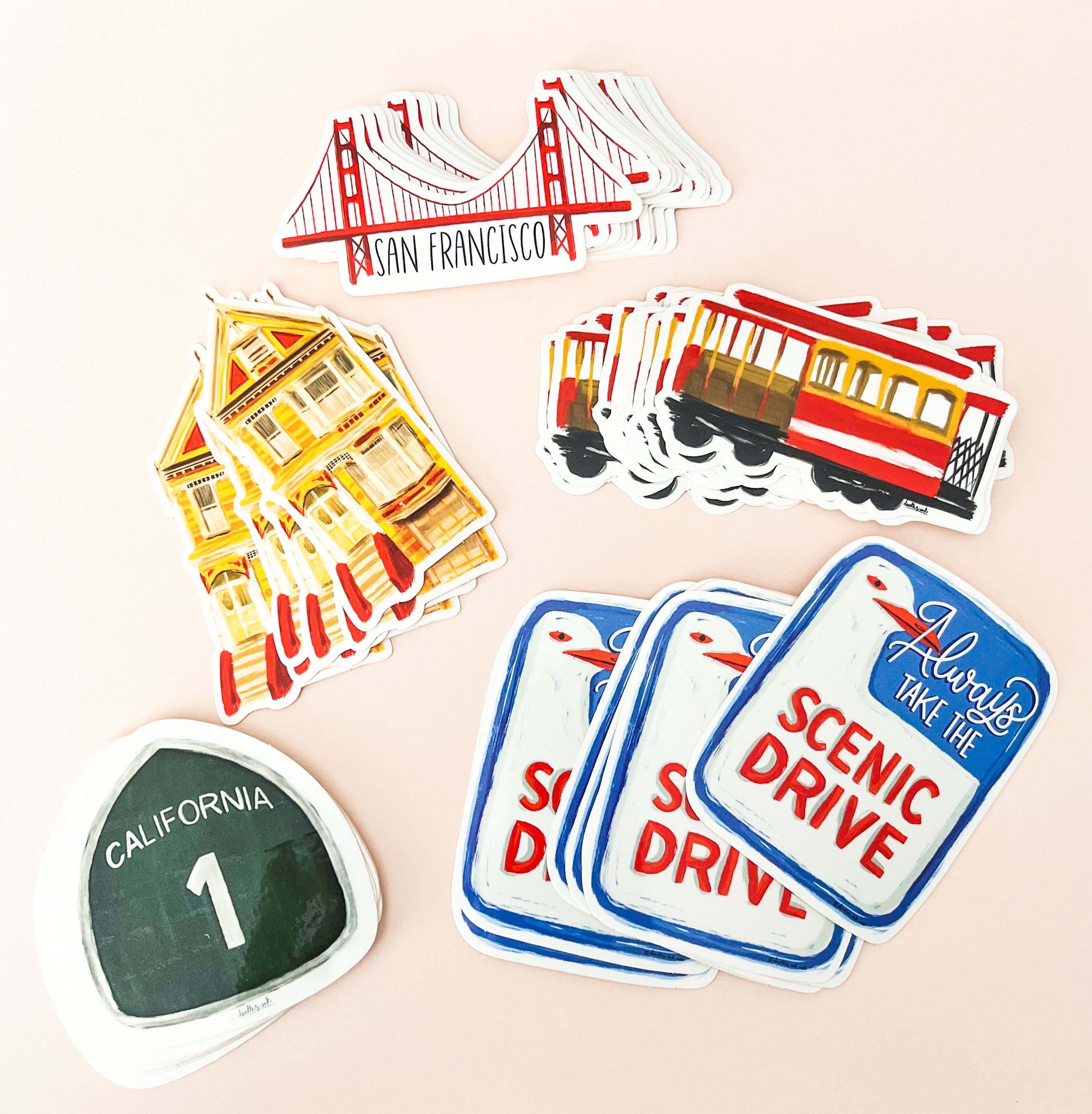 doodles.ink. | Cable Car Sticker